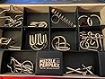 Amazon.com: Puzzle & Perplex Metal Brain Teaser Puzzle Set | 10 Pieces ...
