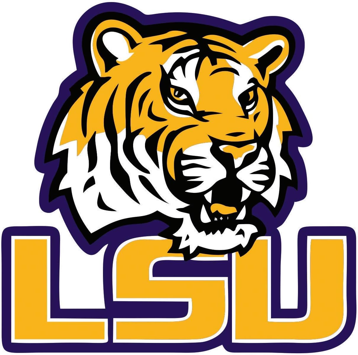 Color NCAA Football College Tigers LSU Sports Sticker Decal Decals for ...