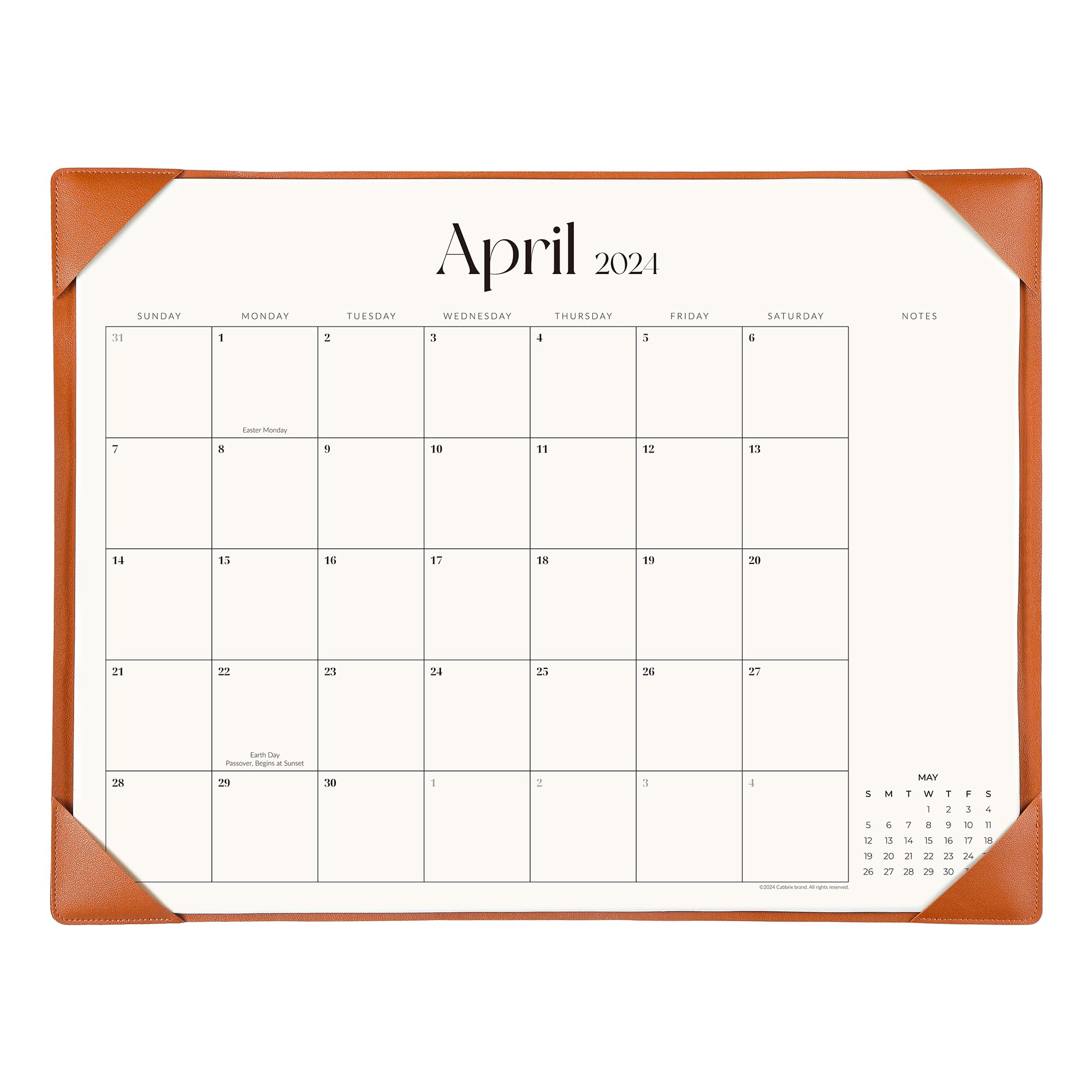 Mua Simplified Desk Calendar 2024-2025 with Desktop Mat, Cabbrix Large ...