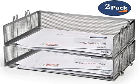 Amazon.com : 1InTheHome Desk Tray Organizer, Side Load Stackable Letter ...