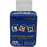 Amazon.com: LCR® Left Center Right™ Dice Game - Blue Tin : Toys & Games
