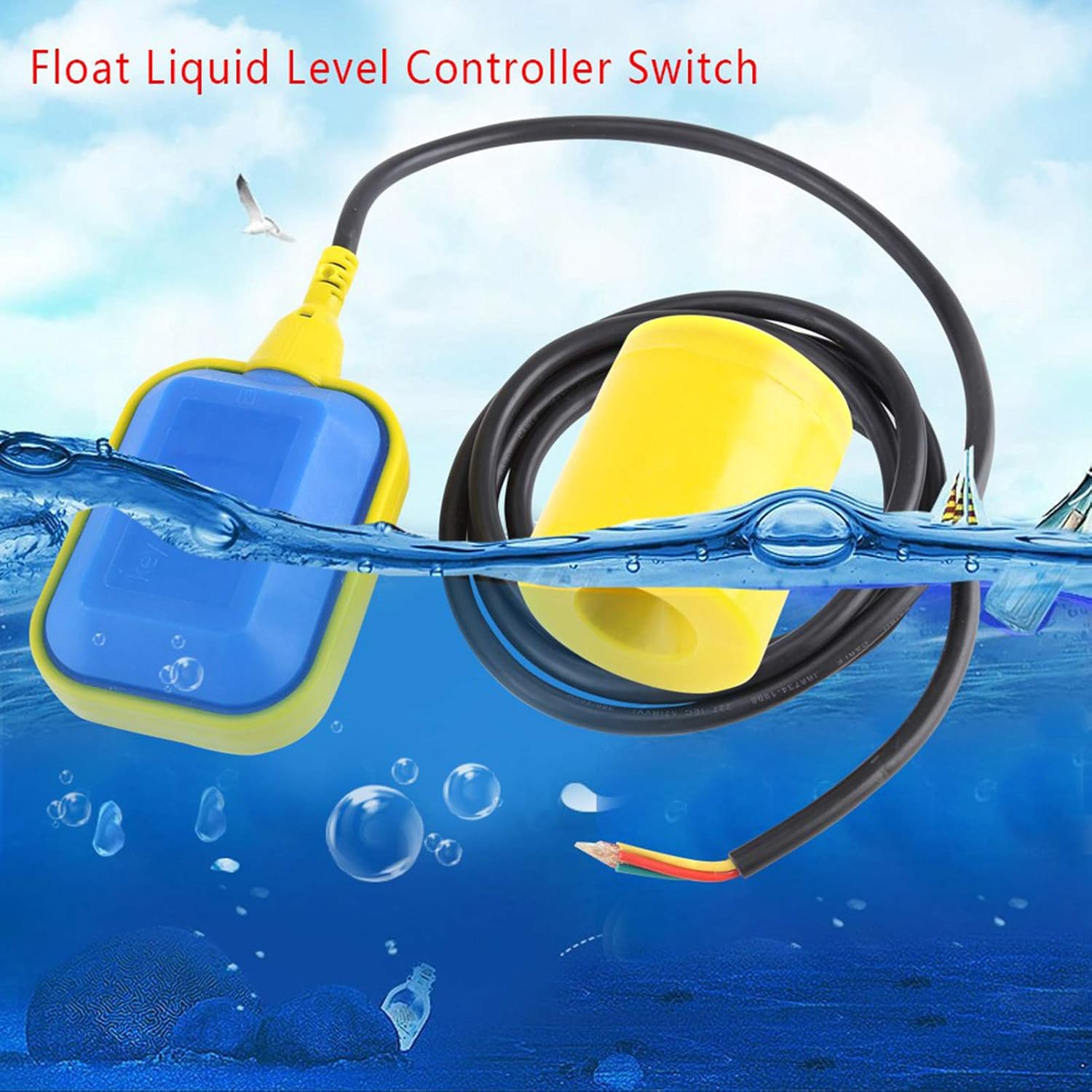 Float switch, Fydun 1pc cable type float switch liquid liquid water level controller sensor for ...