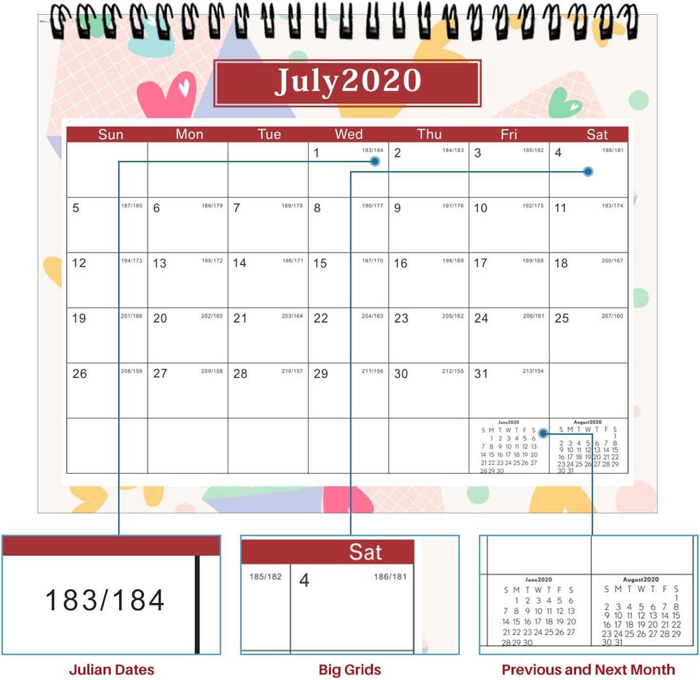 2021 Desk Stand Table Desktop Calendar – BigaMart