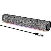 Amazon.com: SOULION R50 Bluetooth Computer Speakers, 3.5mm PC Sound Bar ...
