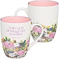 Amazon.com: Christian Art Gifts Inspirational Scripture Ceramic Coffee ...