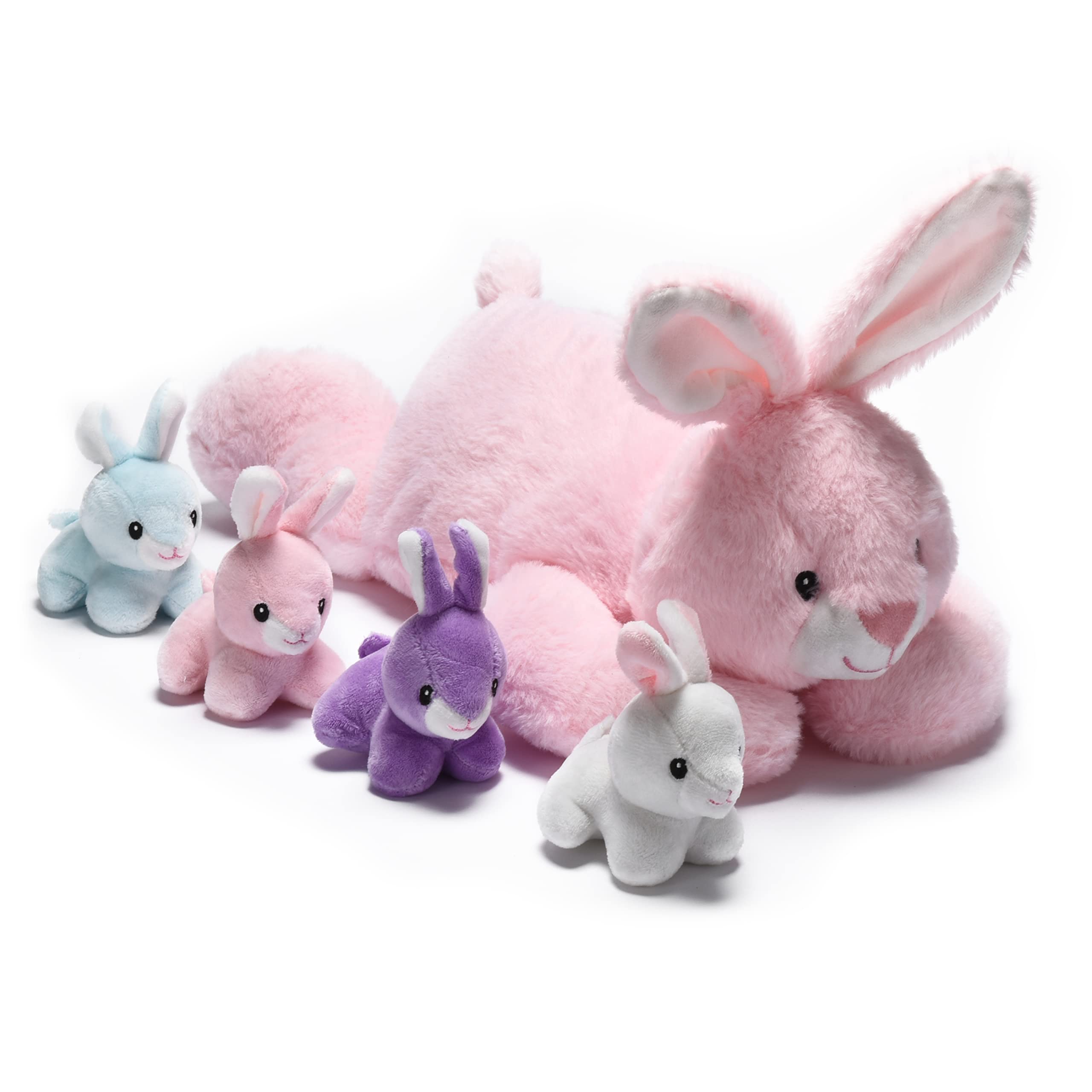Mua Bunny Stuffed Animals with Babies Inside - Mommy and 4 Baby Rabbit ...