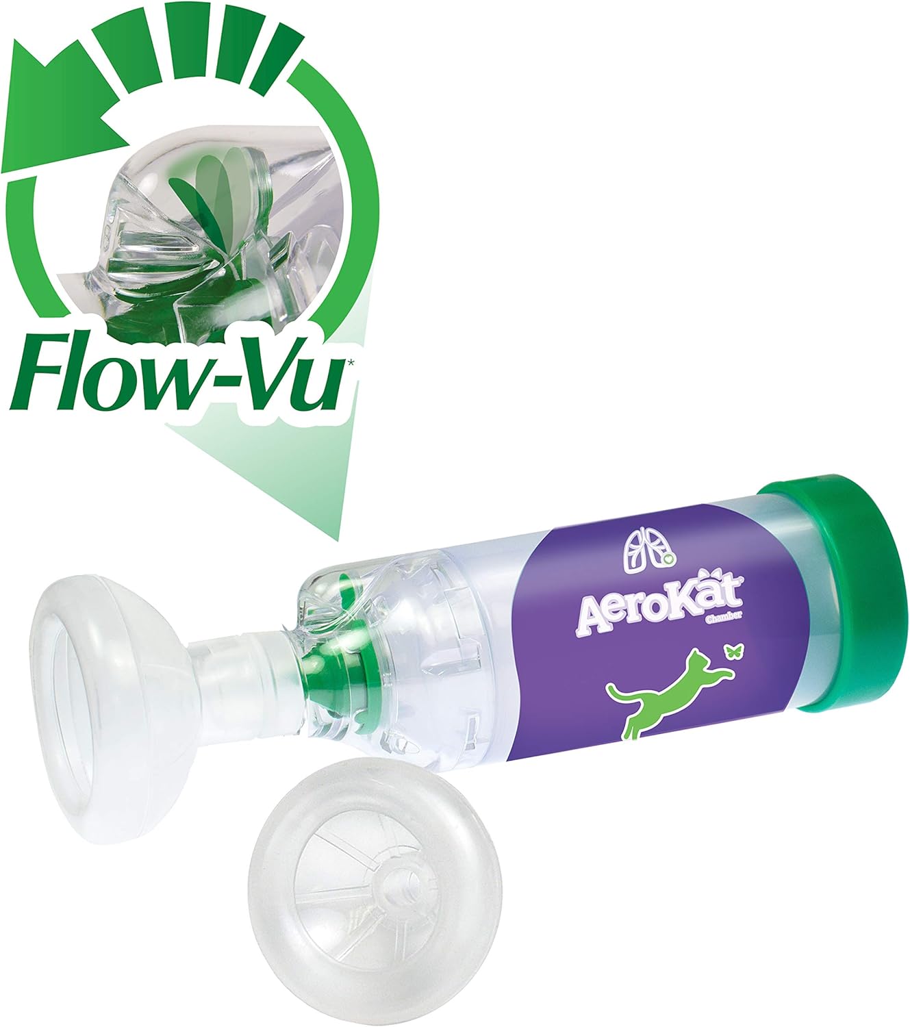 BreathEazy AeroKat Feline Inhalation Chamber with Flow-Vu Cat Asthma ...