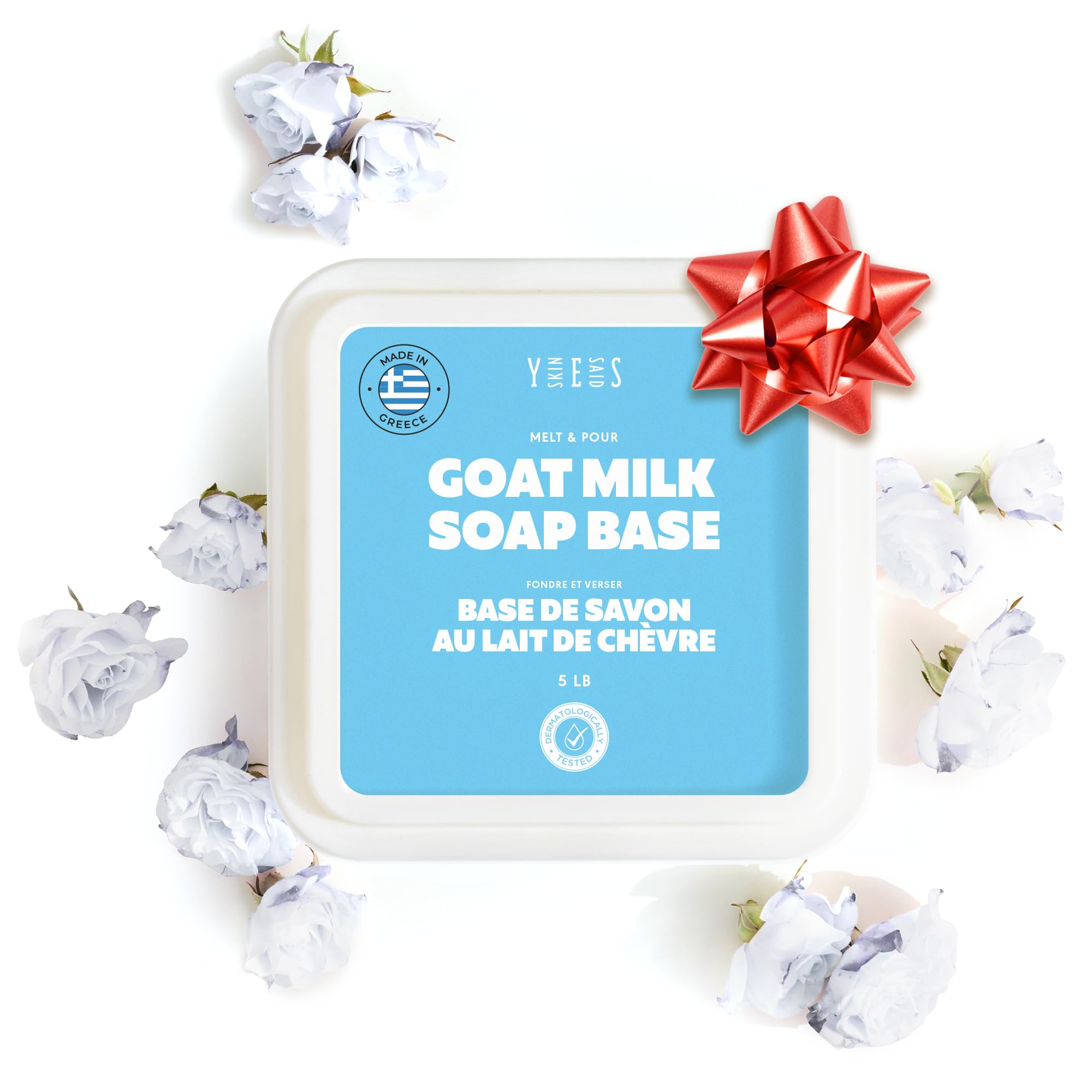 Skin Said Yes 5Lb Goat Milk Soap Base - SLS/SLES Free, No Palm Oil ...