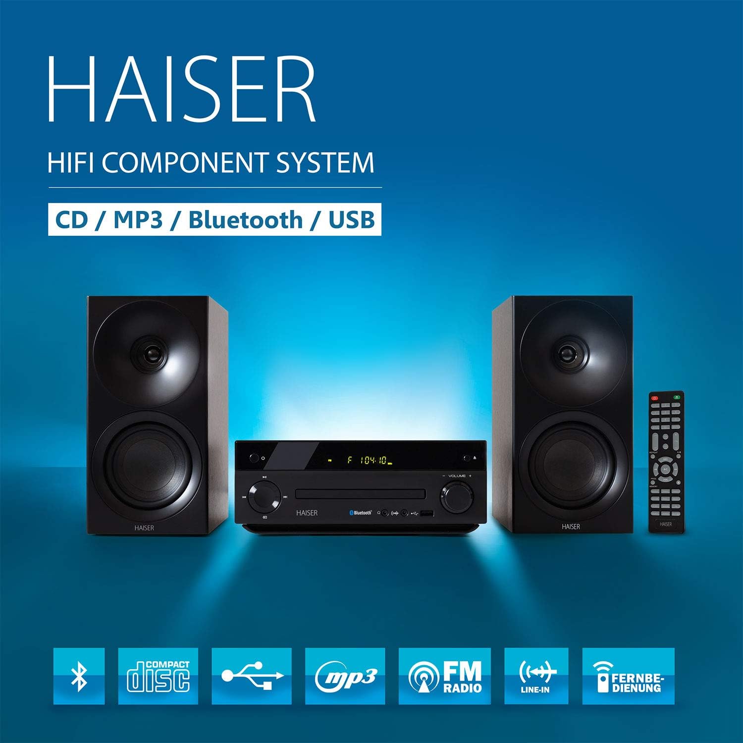 AISER 40 Watt HiFi System/Component System HSR 118 – BigaMart
