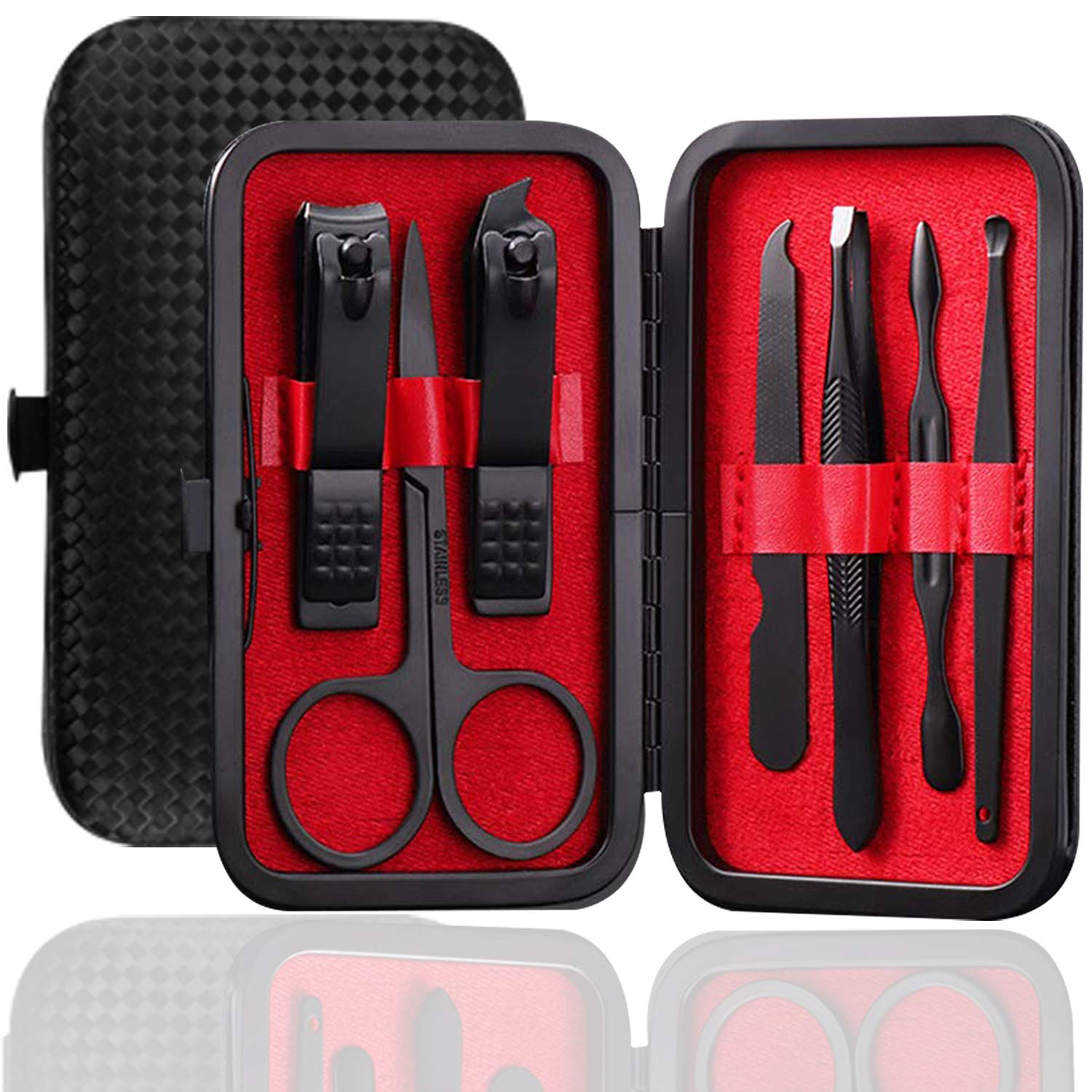 Amazon.com : Manicure Set Pedicure Kit Professional 19 Pcs Nail Clipper ...
