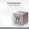 Tungsten Cube - Metal Element Cubes - Laser Engraved Density Cube Set ...