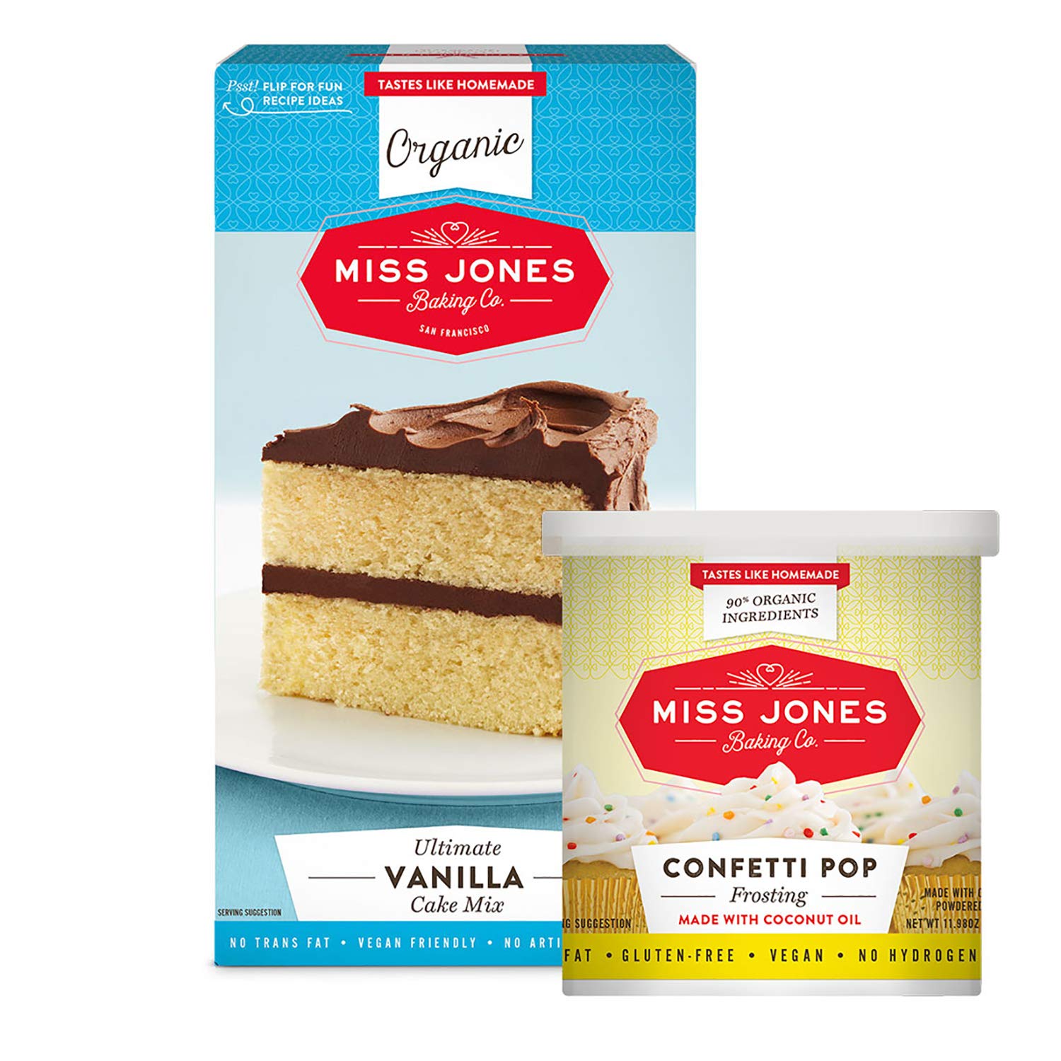 Amazon.com : Miss Jones Baking Organic Fudge Brownie Mix with Holiday ...