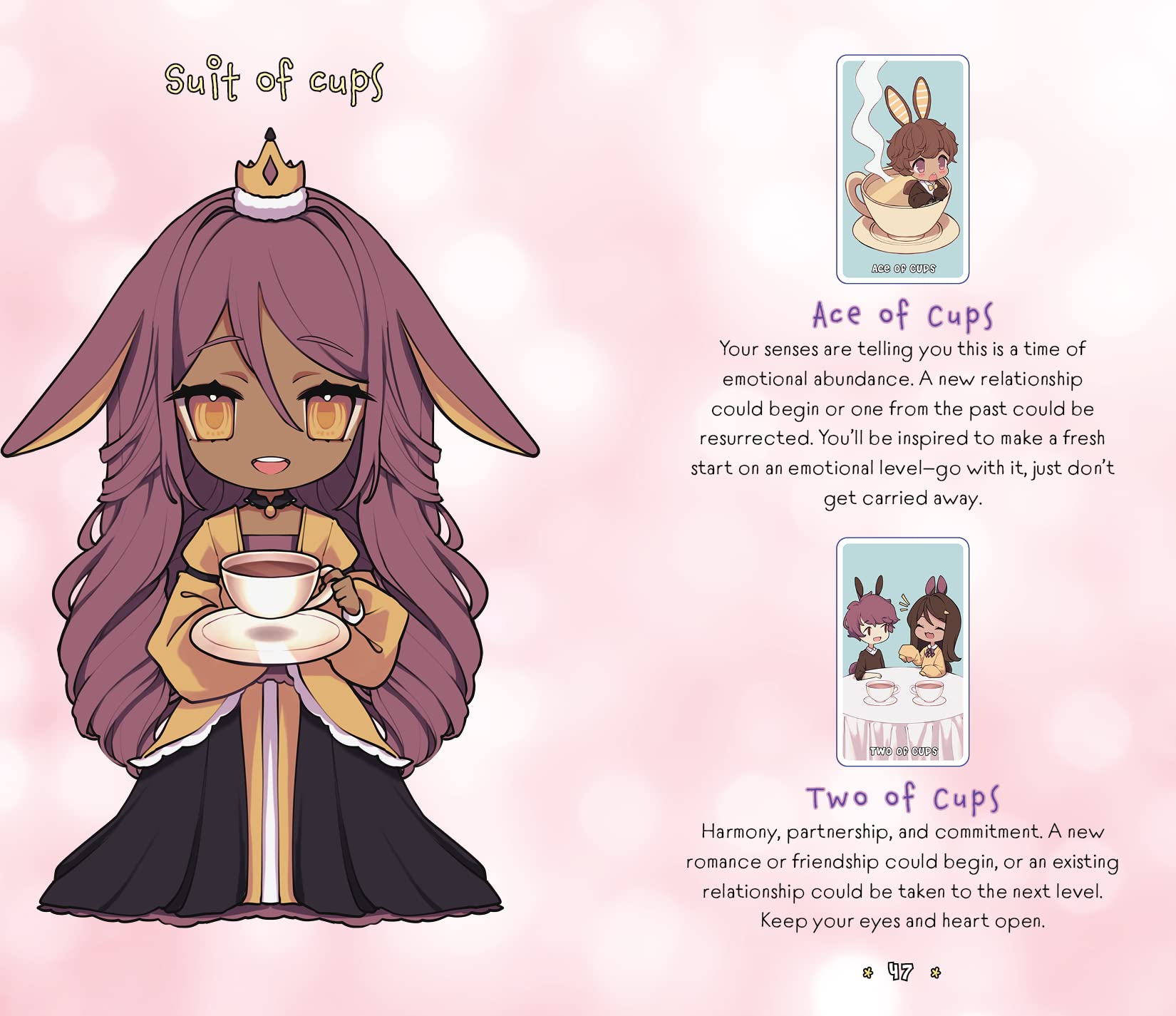 Mua Cute Chibi Tarot: Understanding Tarot with the Chibi Universe - 78 ...