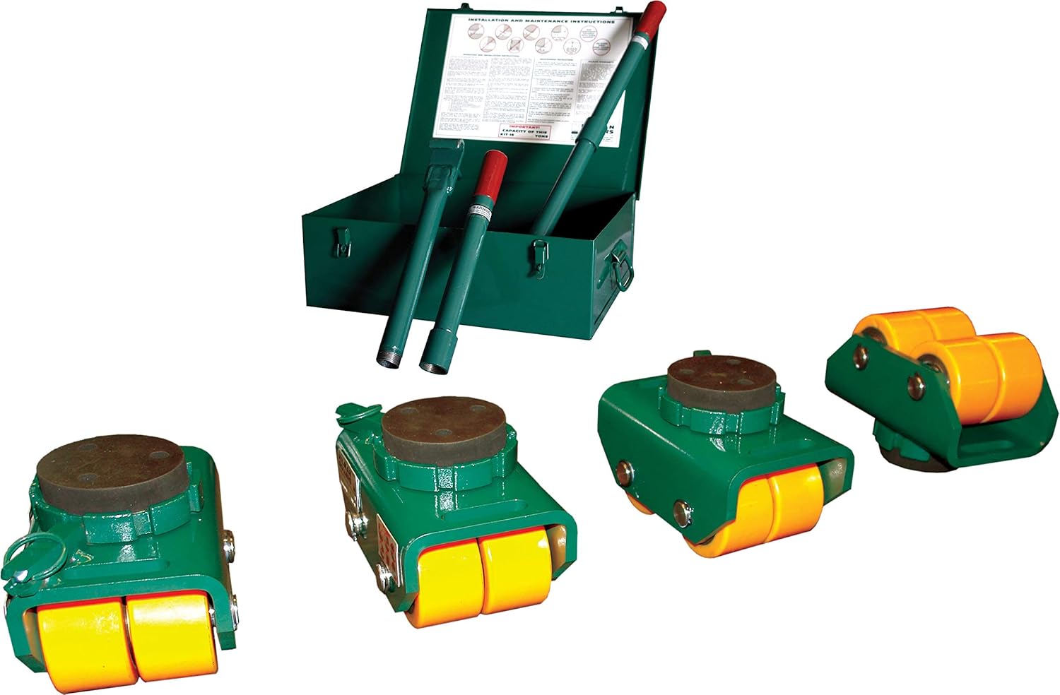 12 Ton Hilman Rollers KBSP-12P Bull Dolly Machinery Skates Kit With ...