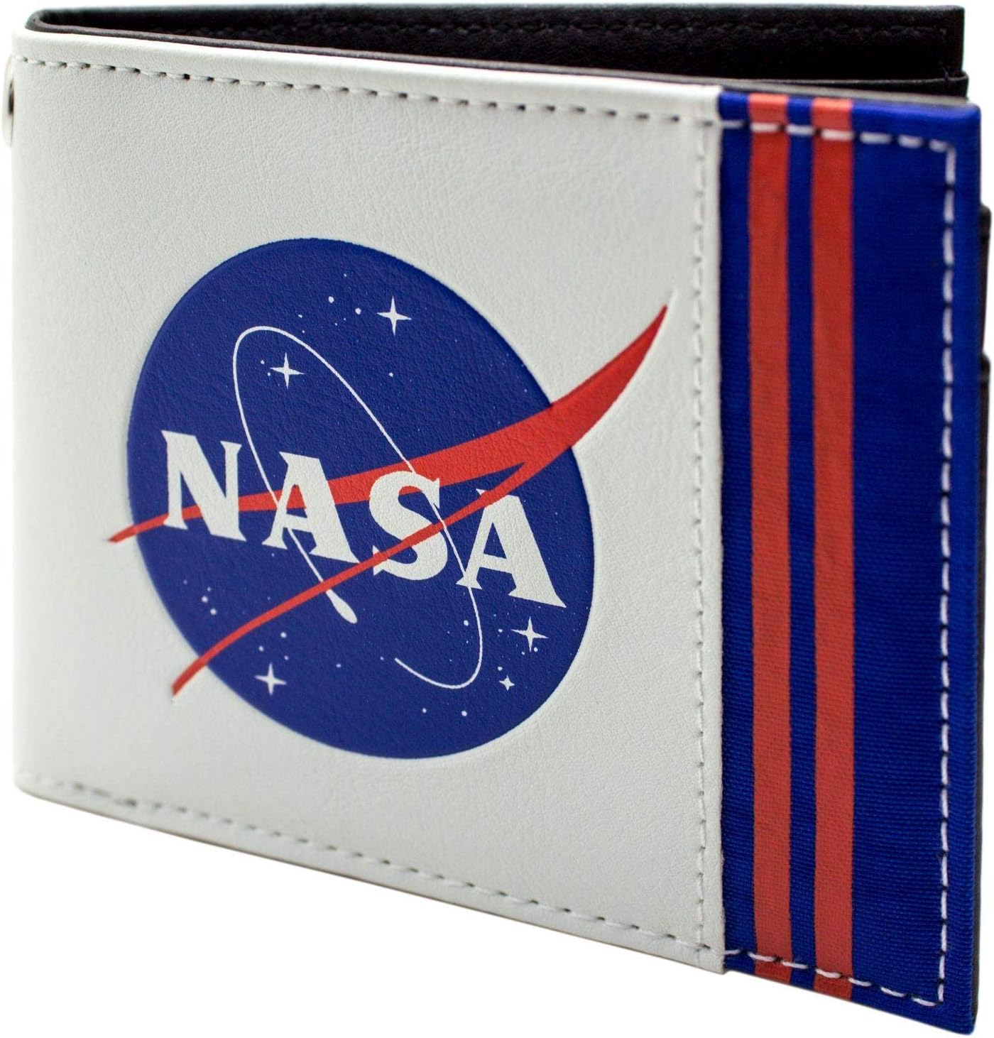 NASA Agency Logo Aeronautics Space White ID & Card Bi-Fold Wallet ...