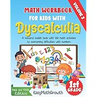 Math Workbook For Kids With Dyscalculia. A resource toolkit book with ...