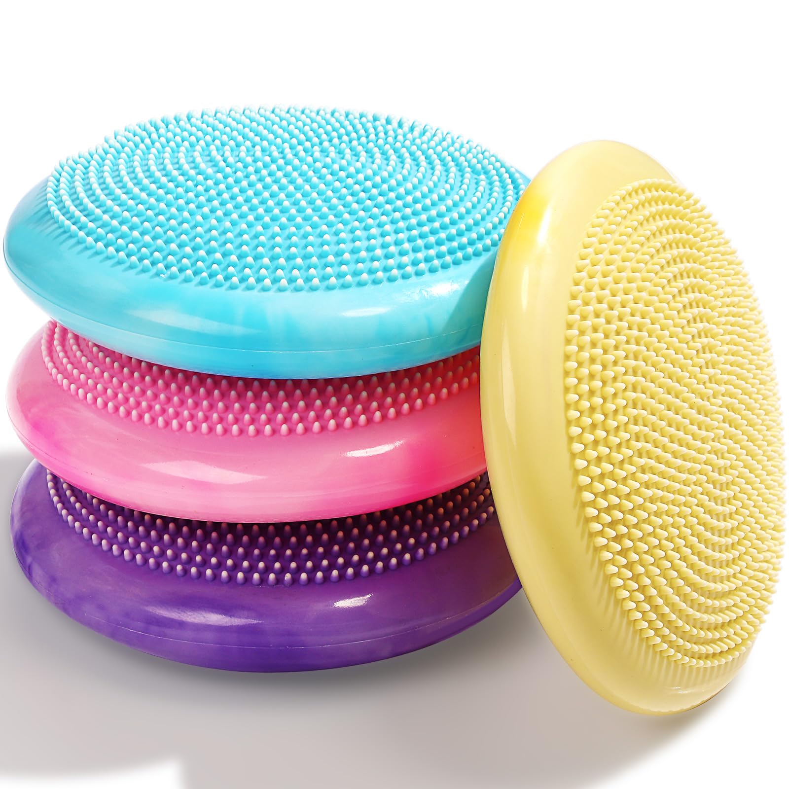 Libima 4 Pcs Wiggle Seat for Sensory Kids Inflated Wobble Cushion ...