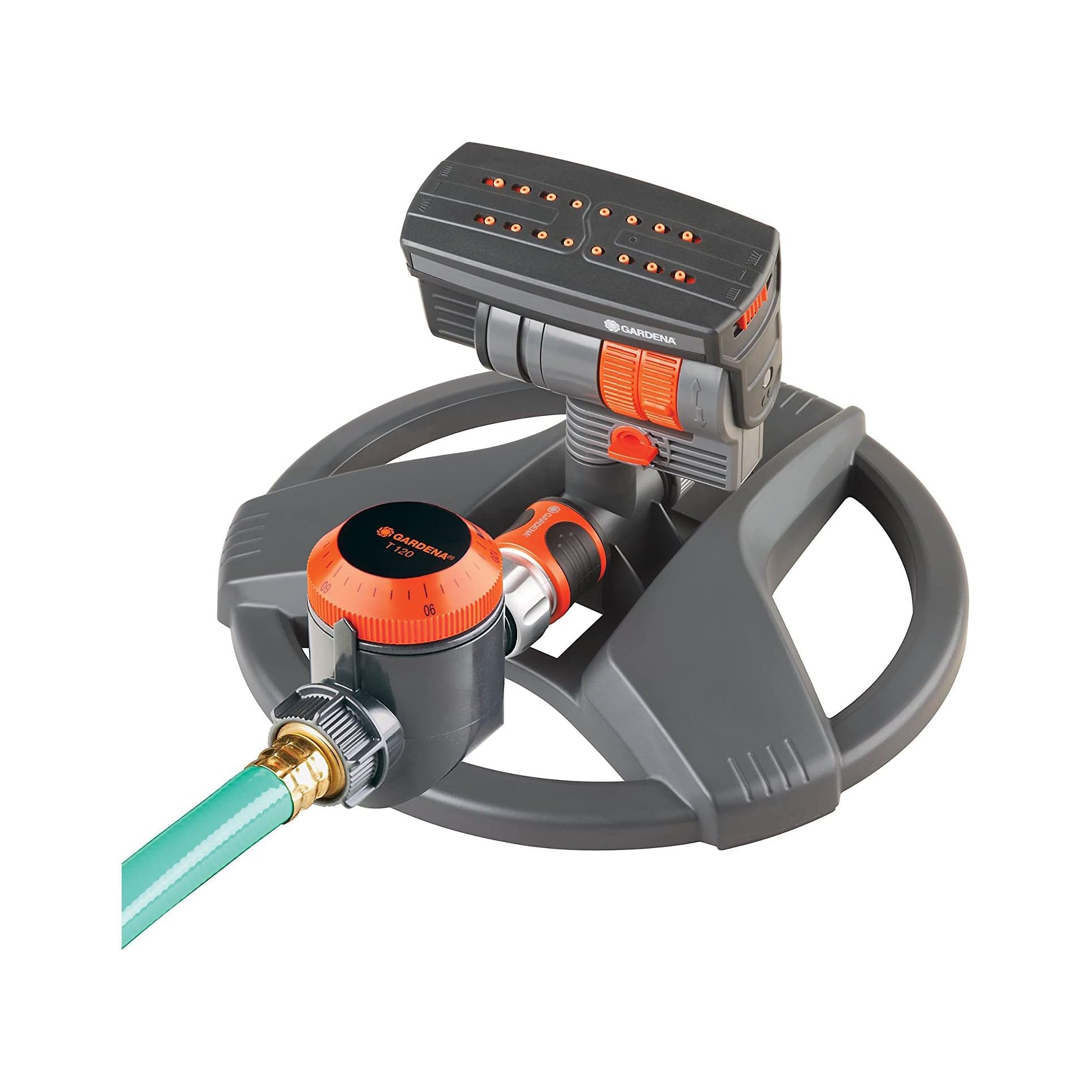 Gardena (69-84BZMX) ZoomMaxx Adjustable Sprinkler with Built in Timer ...