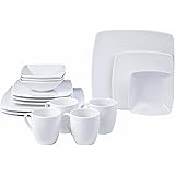 Amazon.com | Denmark 12-Piece White Dinnerware Set: Dinnerware Sets
