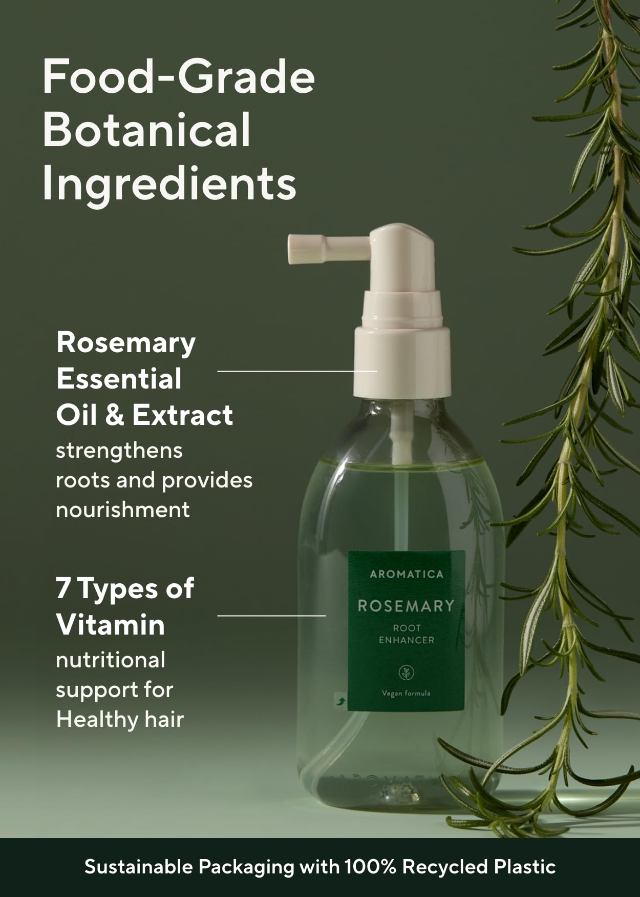 Mua AROMATICA Root Enhancer (2 Packs) Rosemary Water Spray for Hair ...