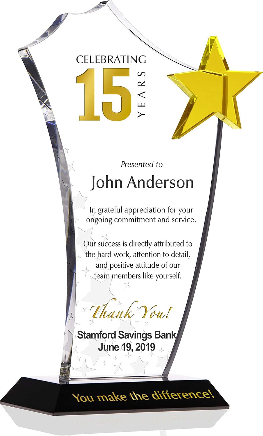 Office Products Customized With Employee Name Years Of Service And 