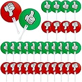 Amazon.com : Thumbs Up Thumbs Down Paddles, 32Pcs Yes No Paddles Signs ...