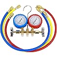 Amazon.com: Wisepick R290 and R600A Manifold Gauge Set 3 Way HVAC Air Conditioning Diagnostic ...