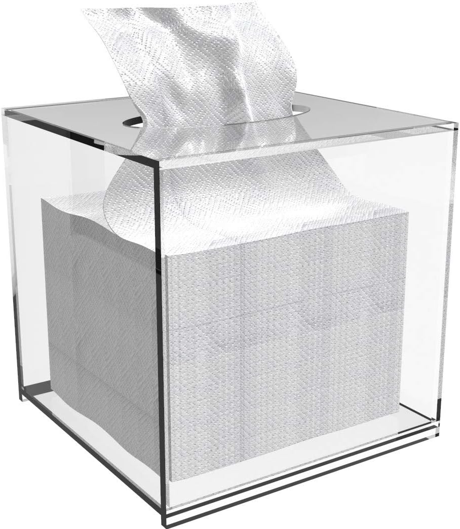 Amazon.com: Cq acrylic Tissue Box Holder with Cover Square,Facial ...