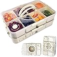 Amazon.com: GALANOVA New Stackable Snack Box Containers with 2 Lids - 14 Compartment BPA-Free ...