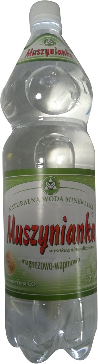 Muszynianka Green Natural Lightly Carbonated Mineral Water 1.5 Litre ...