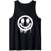 Amazon.com: Graffiti Style Melting Happy Smile Face Tank Top : Clothing ...