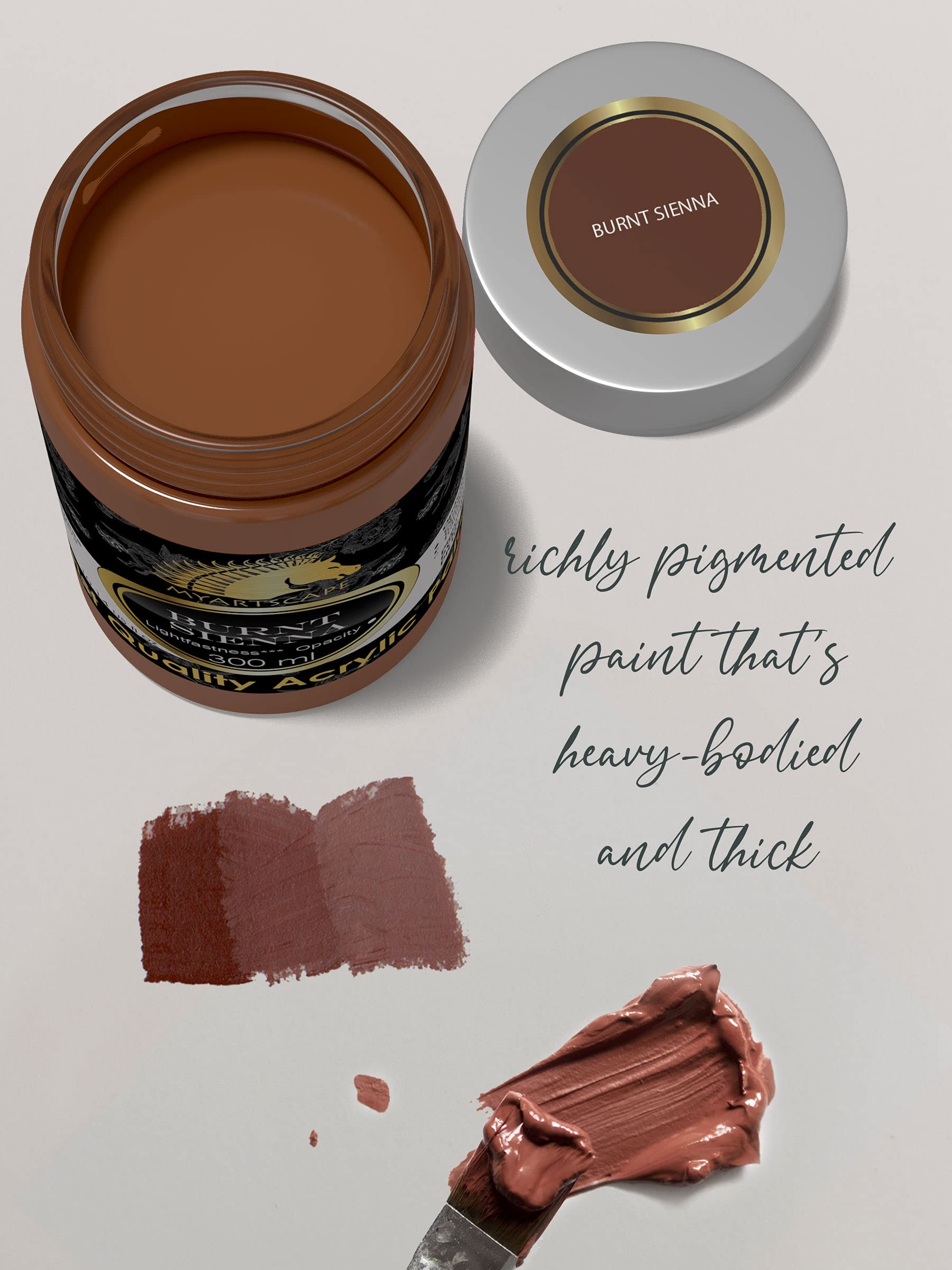 Mua MyArtscape Burnt Sienna Acrylic Paint - 300ml Bottle (10oz ...