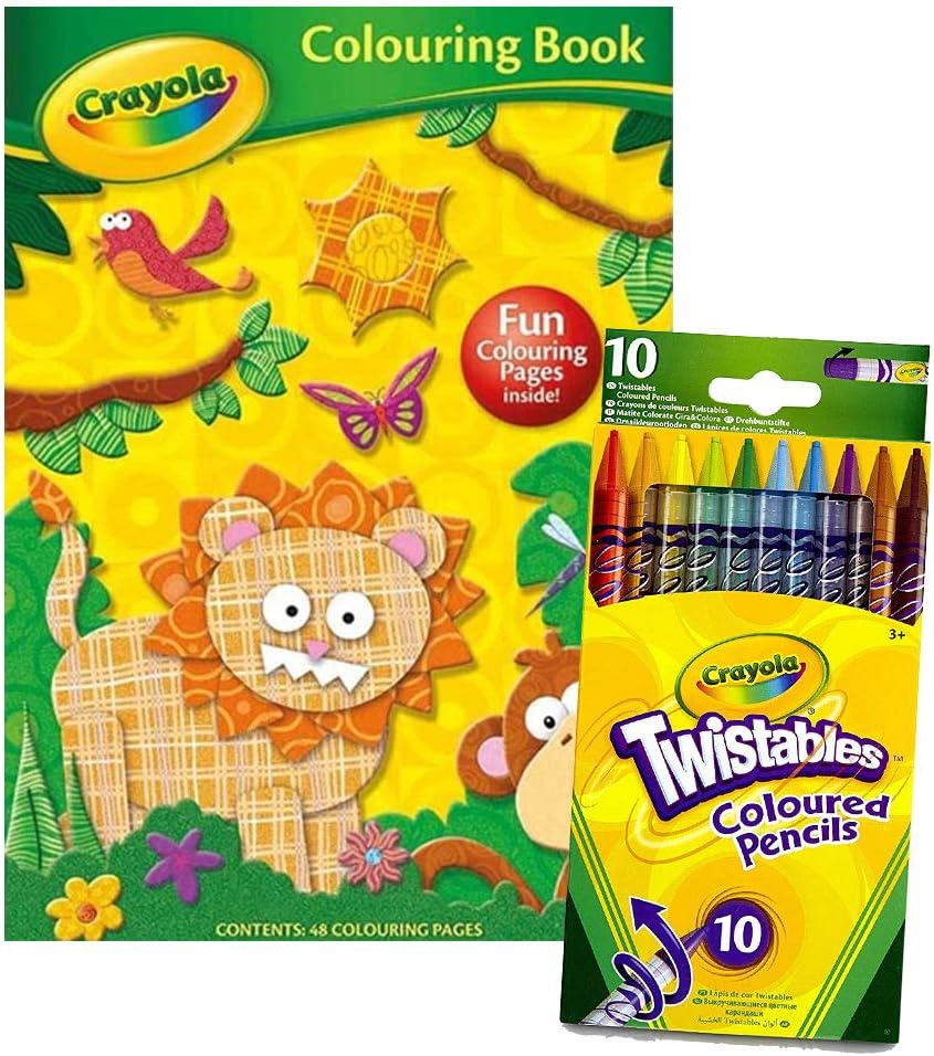A4 Crayola Colouring Book 48 Pages and Crayola Twistables Set – BigaMart