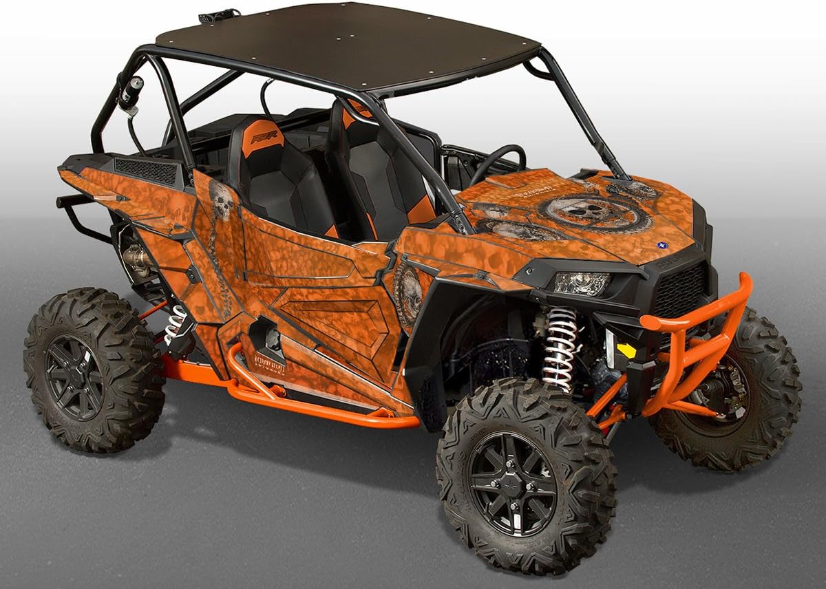Amazon.com: Polaris RZR 1000 Graphics Kit - Adrenaline Junkie - Orange ...