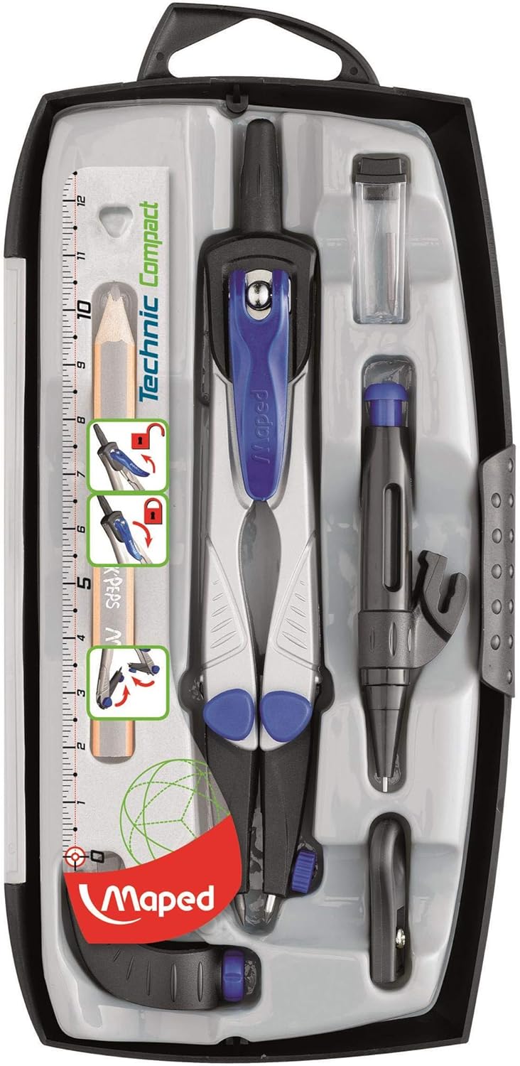 Maped Technic Compass 6 Piece Set (038706) – BigaMart