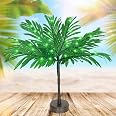 Amazon.com: 23 In Lighted Palm Tree Table Decor, Tropical Artificial ...