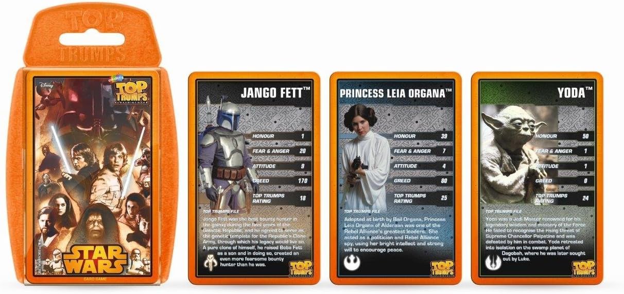 Star Wars 30 Classic Characters Top Trumps Family Card Game – BigaMart