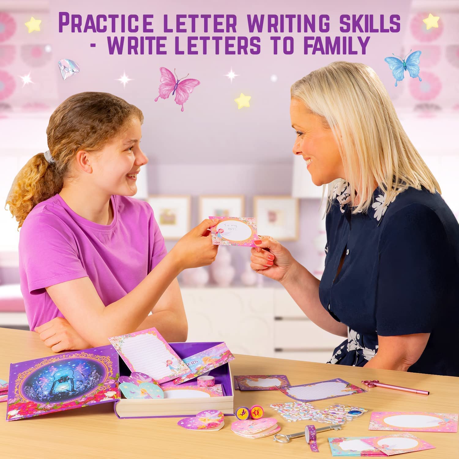 Mua GirlZone Princess Stationery Set - 45-Piece Fairytale Letter ...