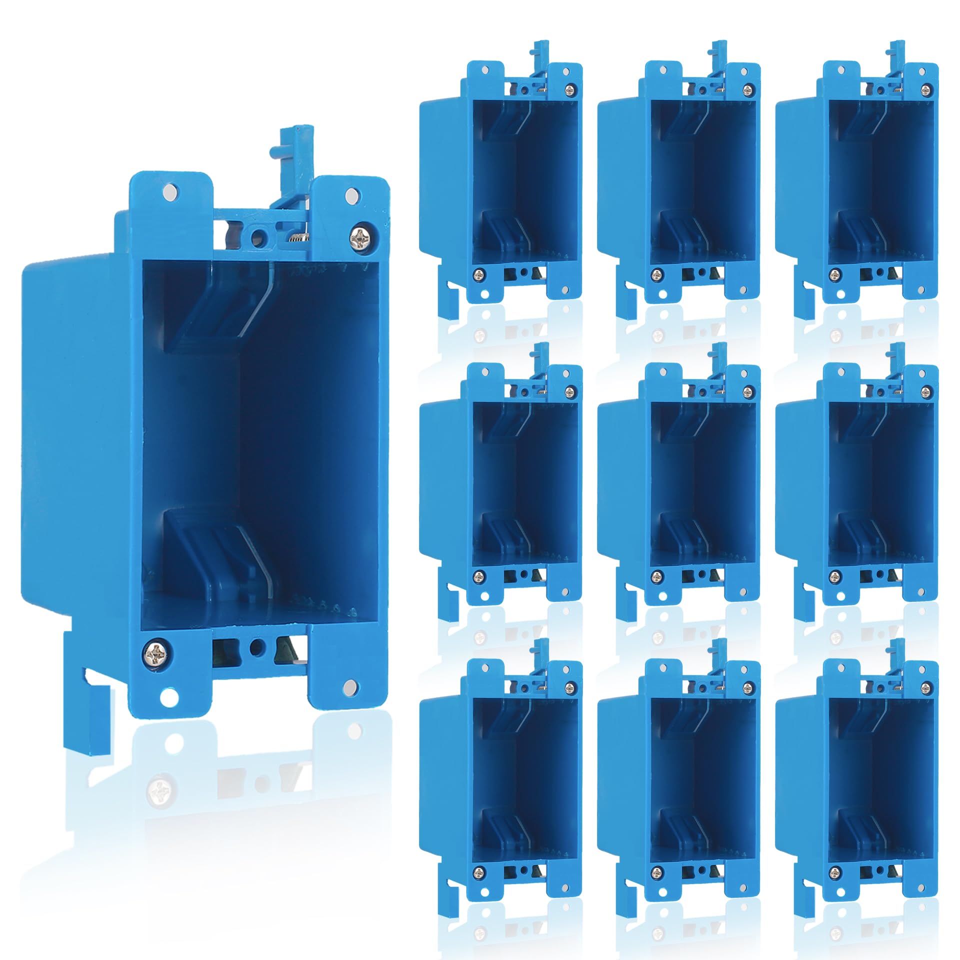 ANKYLHUA 10-Pack Single Gang Electrical Outlet Box, Old Work Box, 14 ...