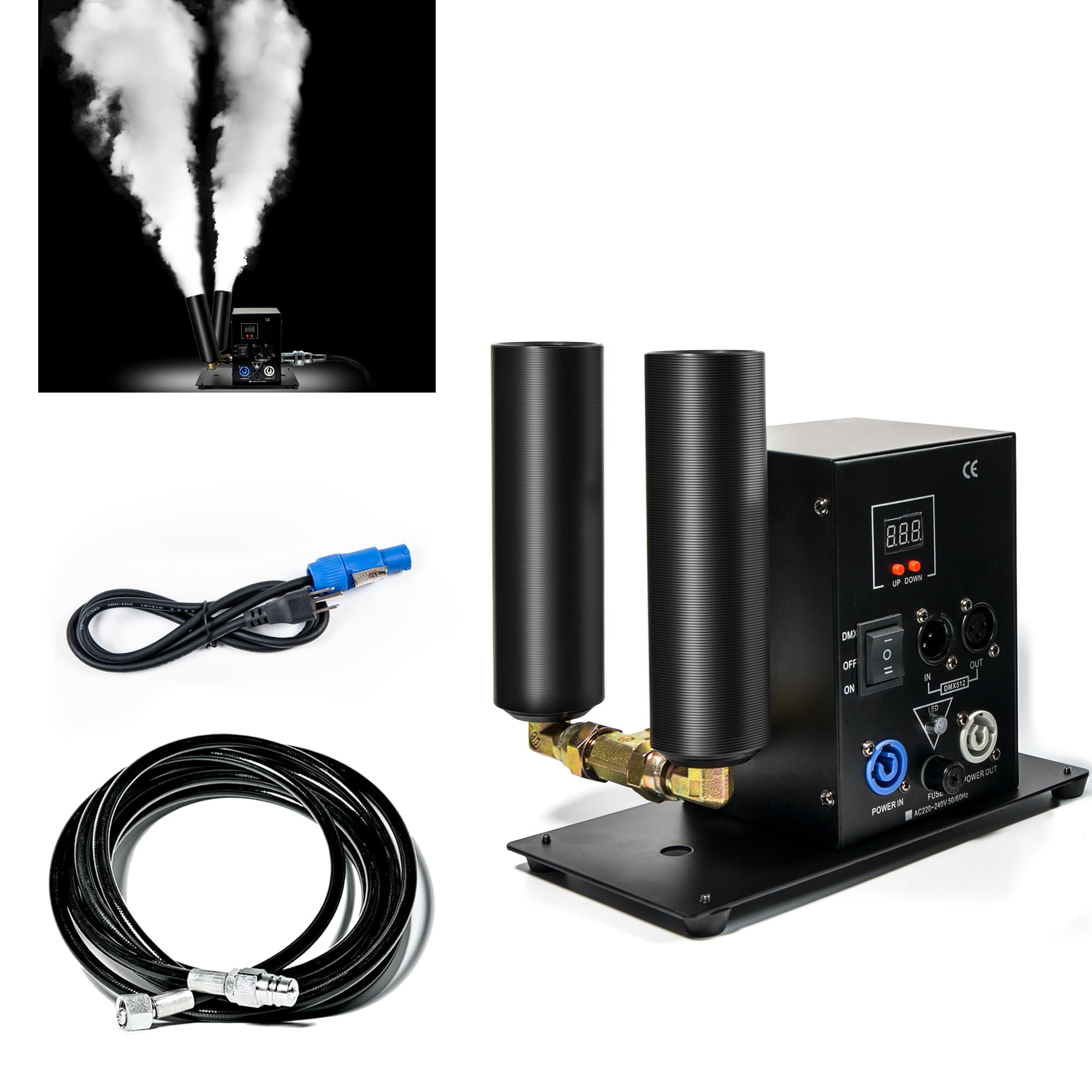Mua Double-Pipe CO2 Fog Smoke Machine 150w Vertical CO2 Air Column ...