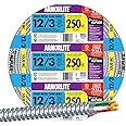 Amazon.com: Armor lite Type Mc Aluminum Armored Cable, 12/3, 600 Volts ...