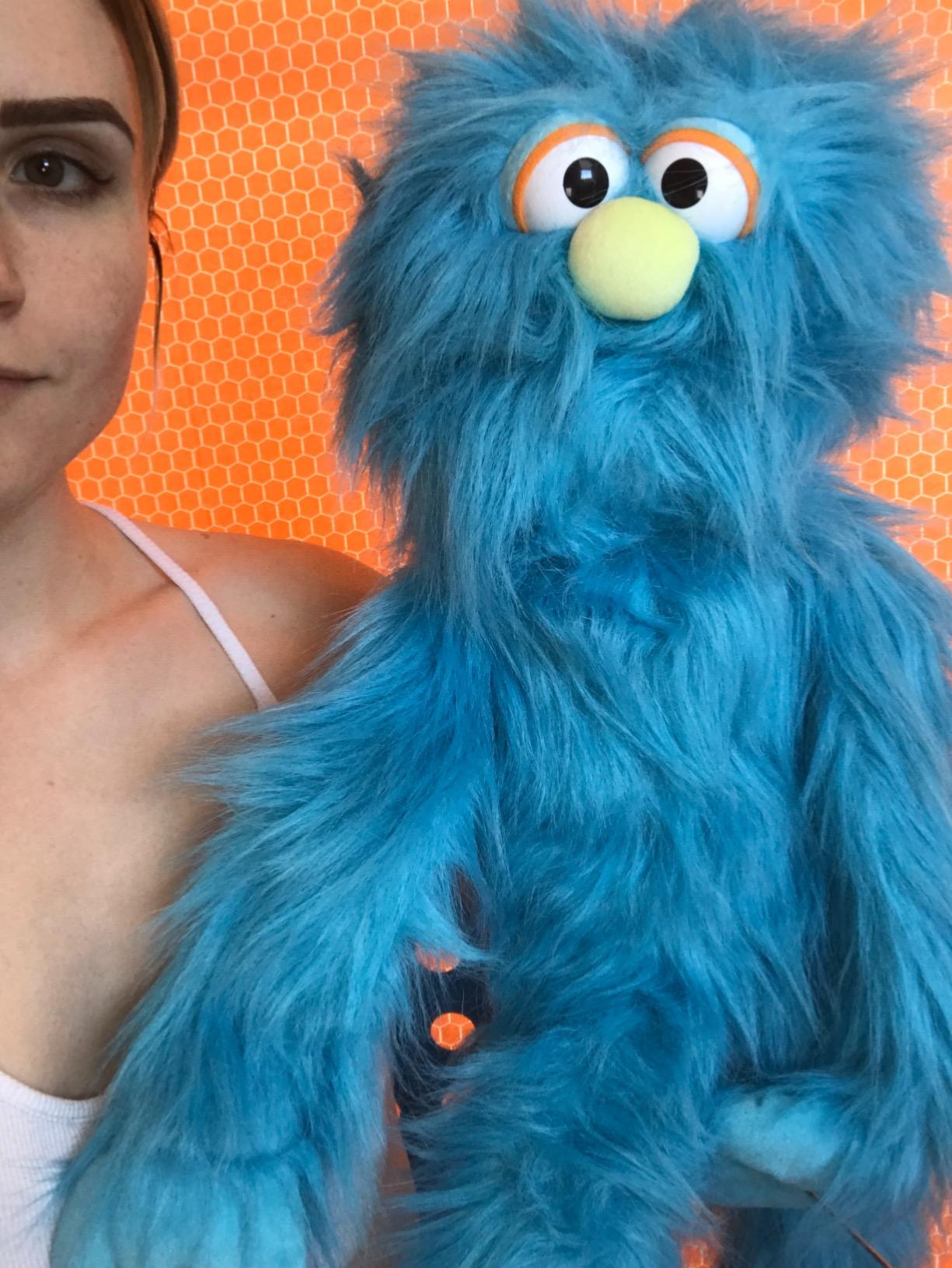 $10/mo - Finance 30" Blue Monster Puppet, Full Body Ventriloquist Style ...