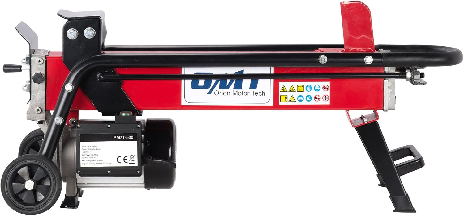 Amazon.com : OrionMotorTech 2200W 7-Ton Electric Log Splitter, Kindling ...