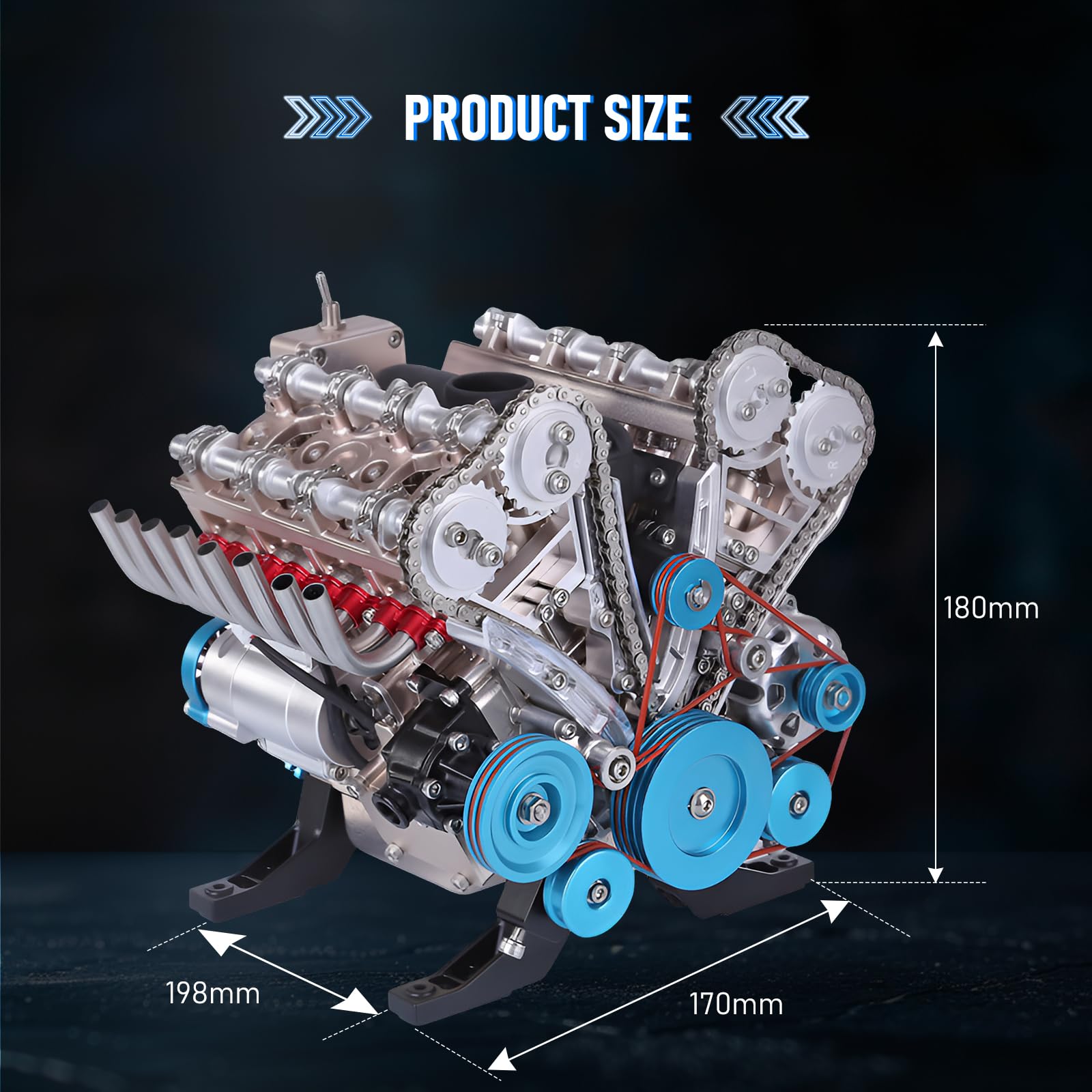 Mua Wauvmoss V8 Engine Model Kit - Mini v8 Engine Kits That Runs - Mini ...