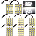 Amazon.com: GrandviewTM 12SMD 5050 12V Super White LED Panel Dome Lamp Auto Car Interior Reading ...