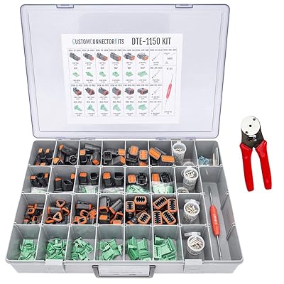 Buy Deutsch DT Enhanced Seal Pro Connector Kit DTE-1150 Black WCrimp ...