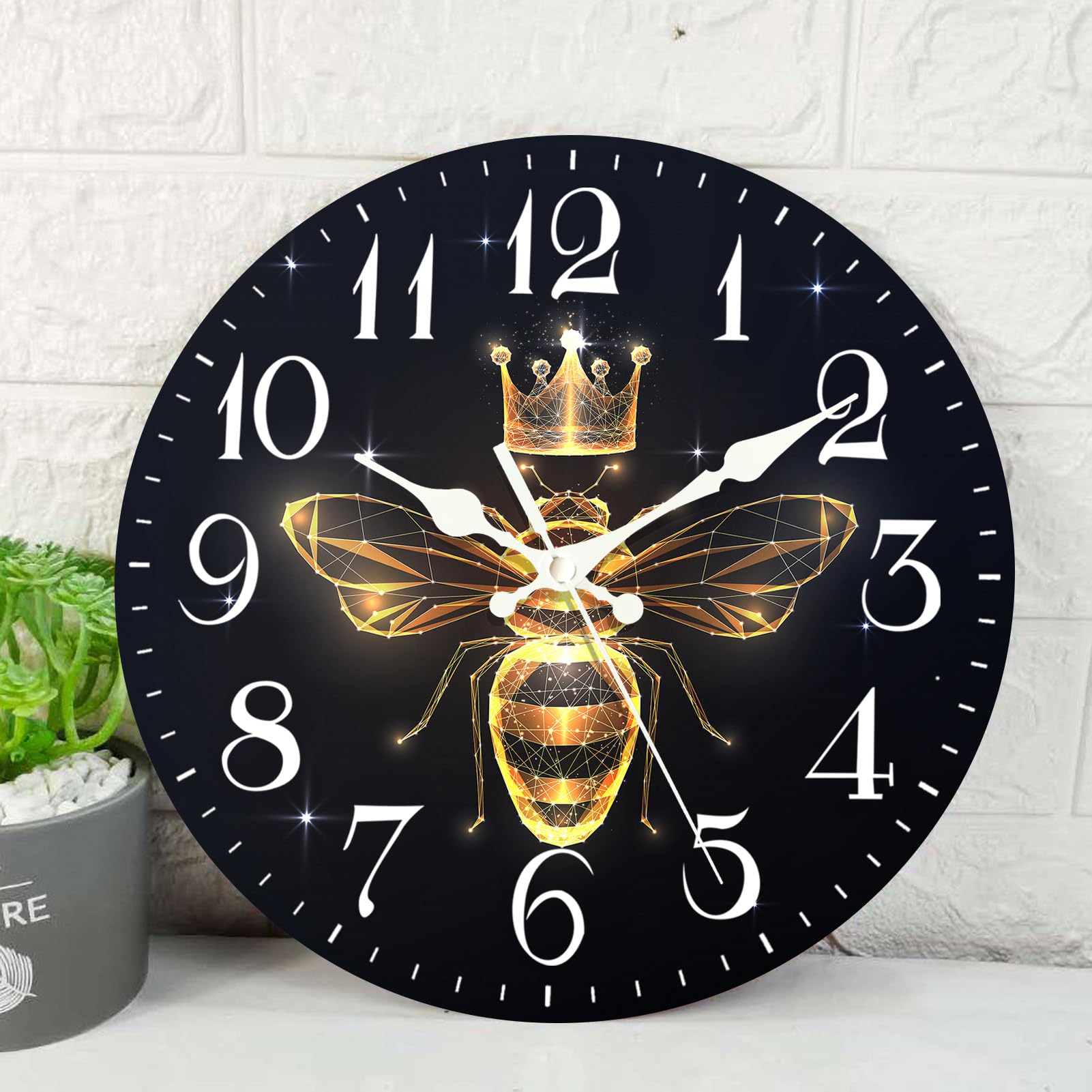 ArtSocket Yellow Lemon Tree Fruit Wooden Wall Clock Silent Non-Ticking ...