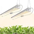 Amazon.com: FREELICHT 2 Pack 4FT LED Grow Light with Timer, 40W (250W Equivalent), Full Spectrum ...