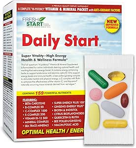 Amazon.com: Daily Start - Complete Daily Vitamin Packet | Multivitamin ...