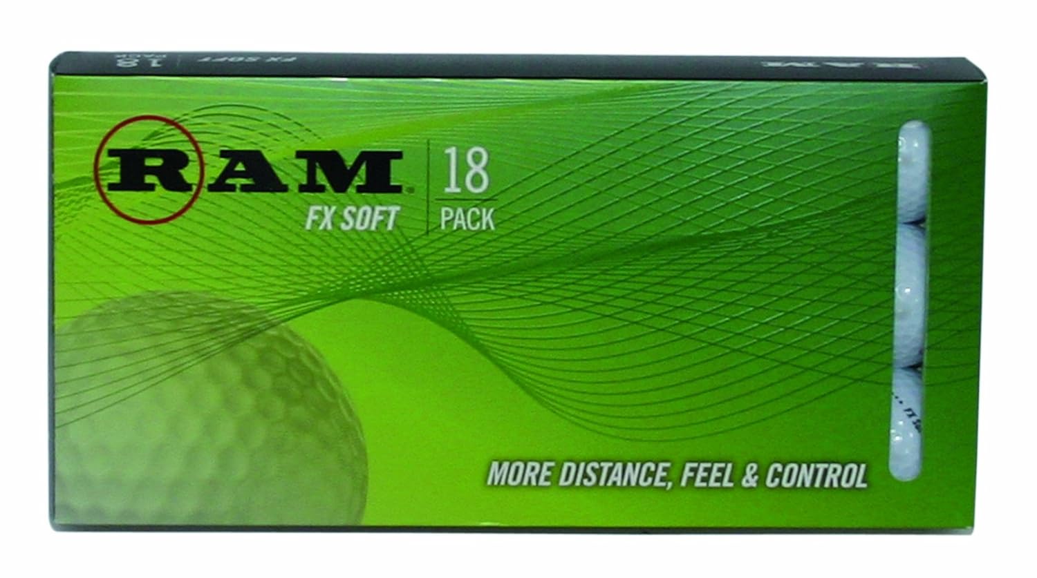 Ram FX Soft R-44 Golf Balls (Pack of 18) - White: Amazon.co.uk: Sports & Outdoors